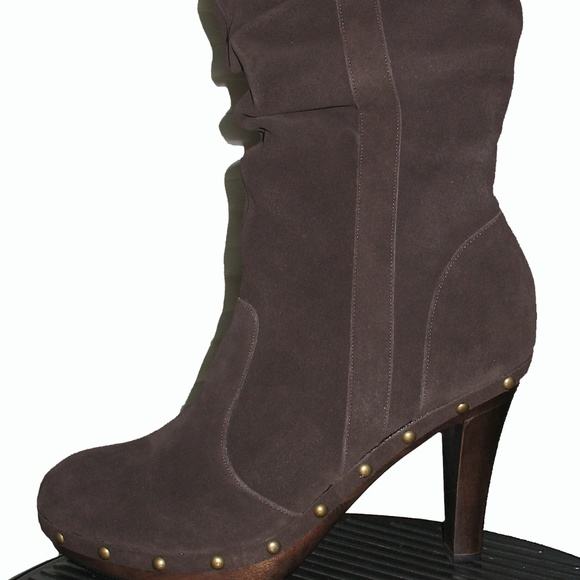 Victoria's Secret | Shoes | Nib Victorias Secret Brown Suede Leather ...